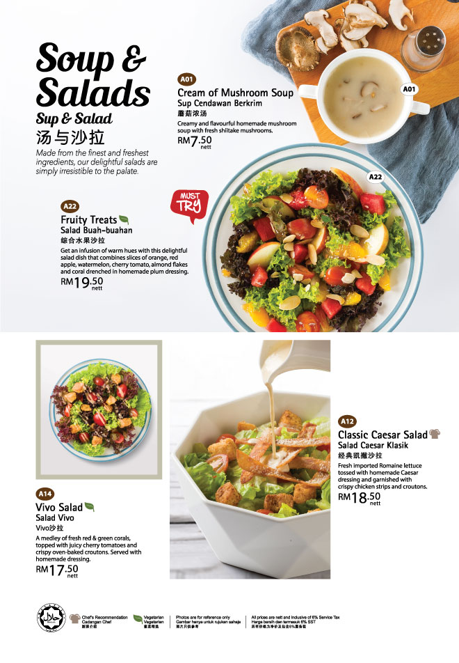 Menu - Vivo Pizza Malaysia